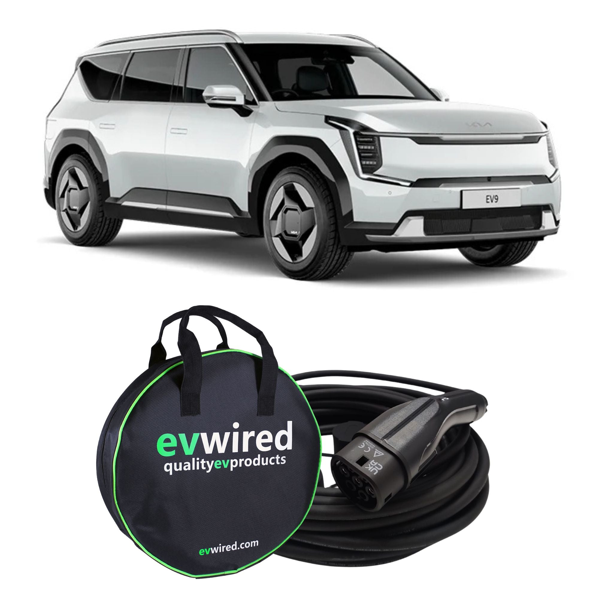 Kia EV9 EV Charging Cable | Fast & Free UK Delivery