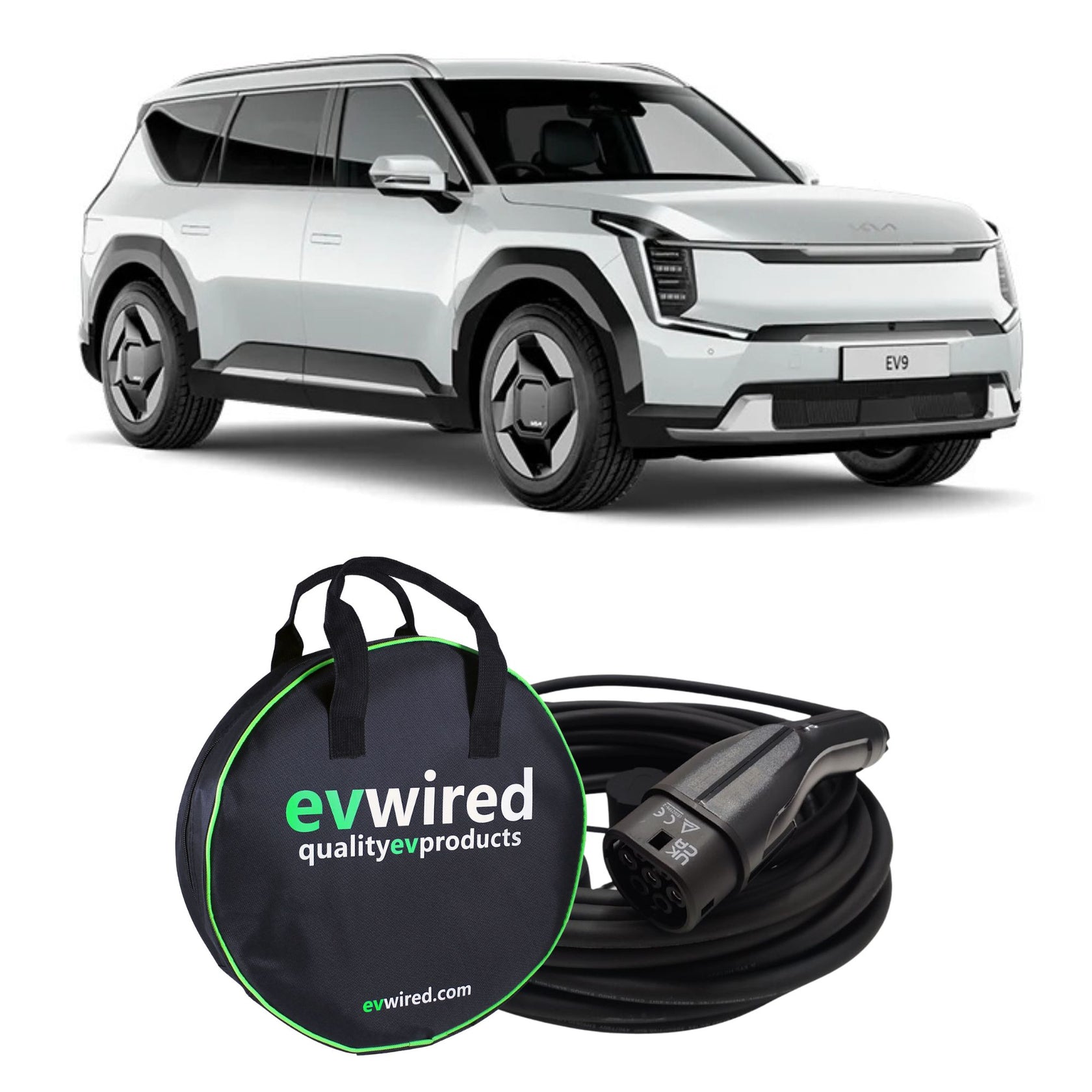 Kia EV9 EV Charging Cable | Fast & Free UK Delivery