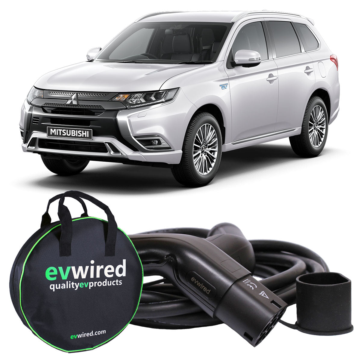 Mitsubishi Outlander EV Charging Cable | Fast & Free UK Delivery