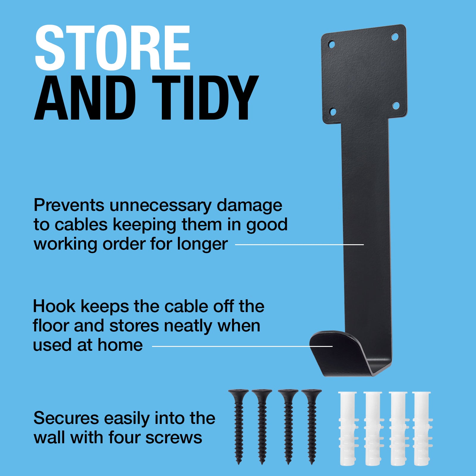 RING Type 2 Cable Wall Hook for EV Charging Cables