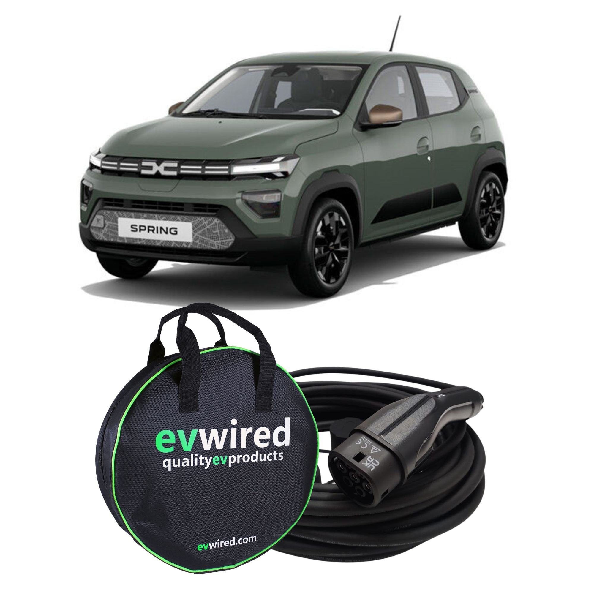 Dacia Spring EV Charging Cable | Fast & Free UK Delivery